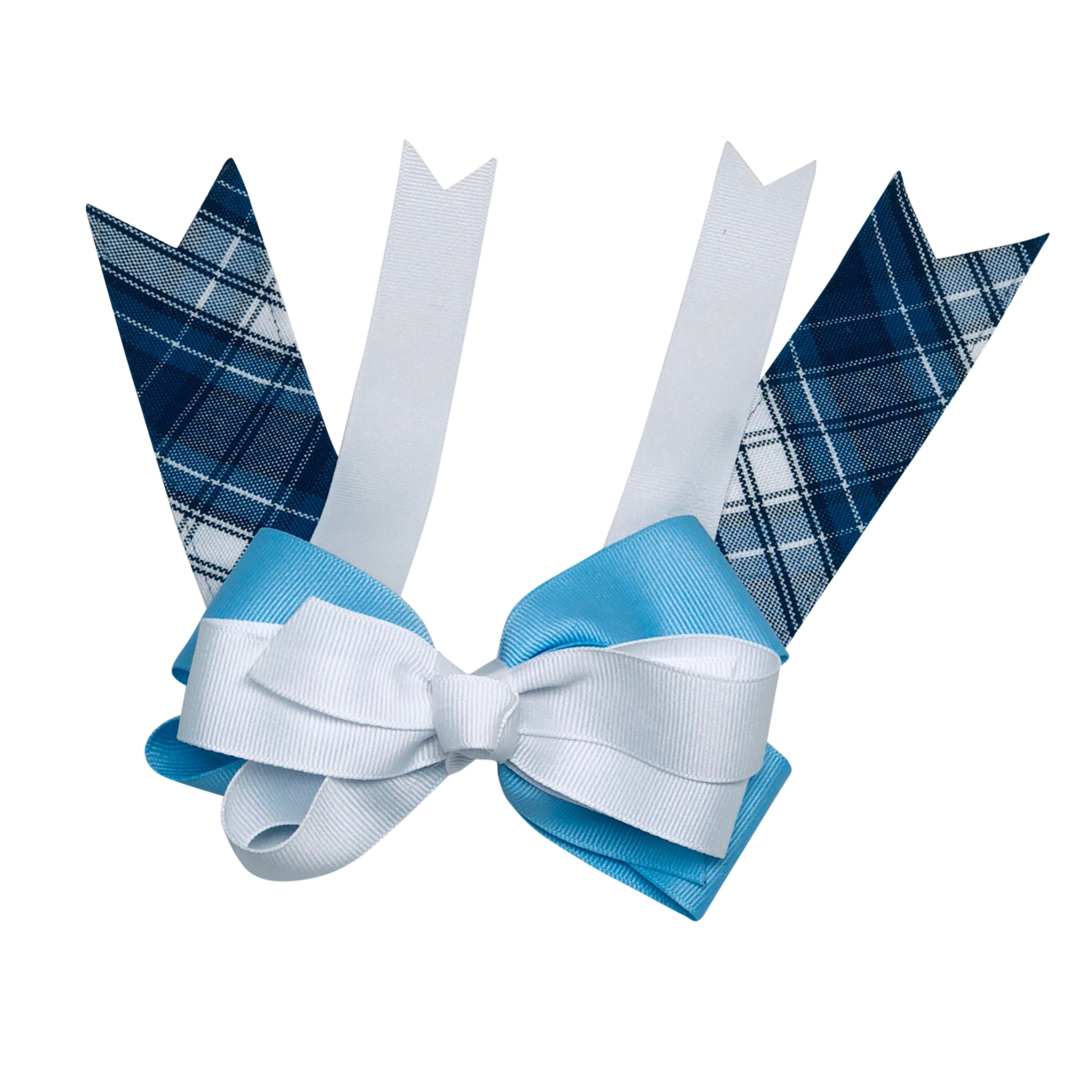 Cheer Hair Bows-Simmons Plaid | School Uniforms 4 Less
